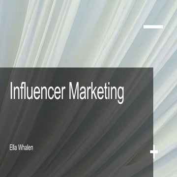 Influencer Marketing | PPTX