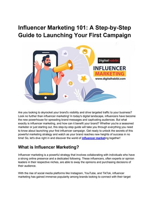 Influencer Marketing Power point presentation | PDF | Marketing and ...
