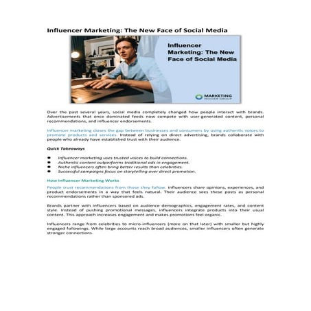 Influencer Marketing The New Face of Social Media.pdf
