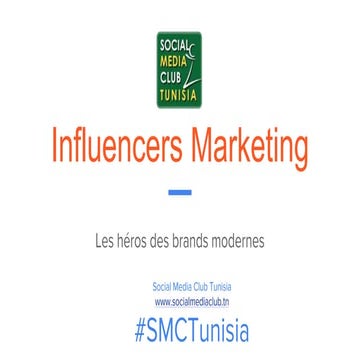 Les influenceurs et les réseaux sociaux. | PPTX