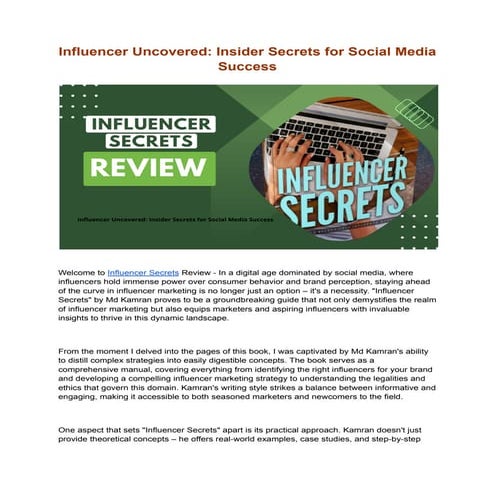 Influencer Uncovered- Insider Secrets for Social Media Success.pdf