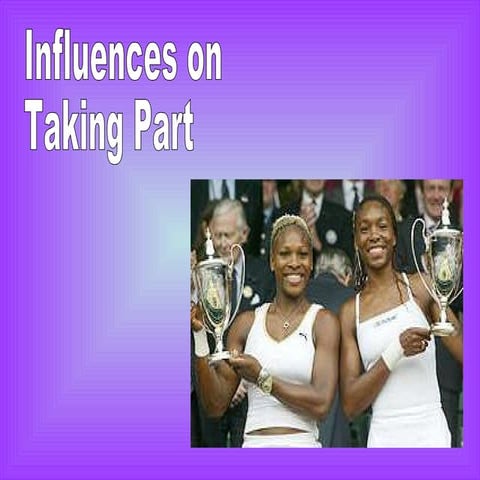 Influences in Sport | PPT