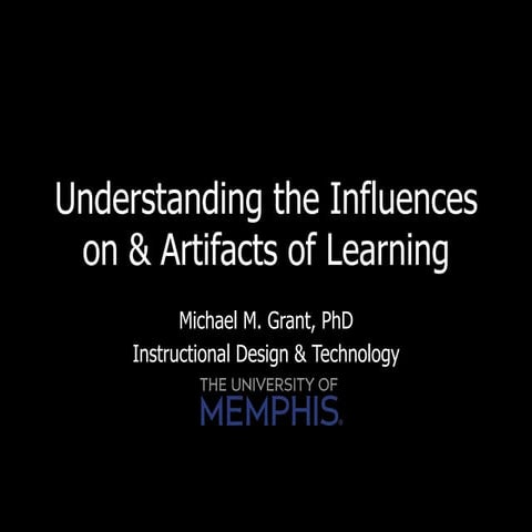 Influences on and artifacts of learning | PDF