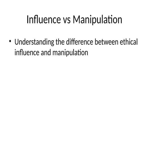 Ethical Influence vs Manipulation: Understanding Key Differences and ...