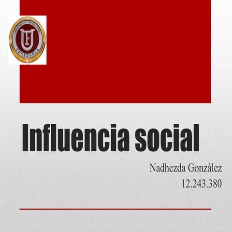 La influencia social | PPT