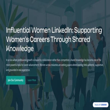 Influential Women LinkedIn: Supporting Women’s Careers Through Shared ...