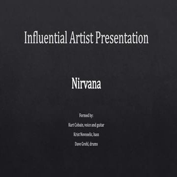 Influential Artist Presentation | PPTX