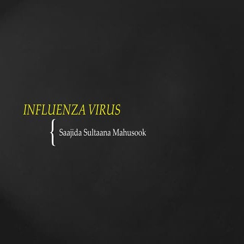 Influenza virus-Flu | PPTX