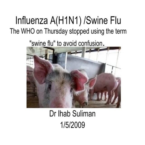 Influenza A(H1 N1) | PPT