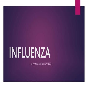 Influenza Presentation Community Health Nursing | PPTX