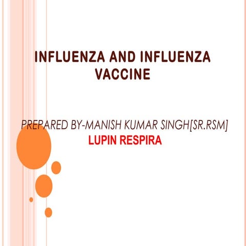 Influenza presentation by manish singh | PPT
