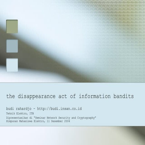 Info bandit-bit | PPT