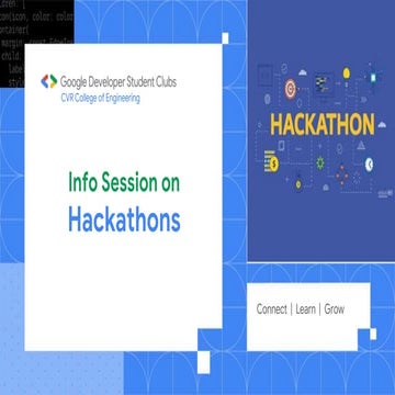 Info Session on Hackathons | PPT