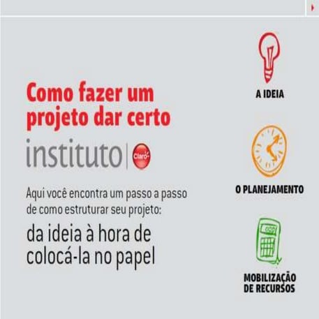 Veja como montar um projeto de sucesso | PPT