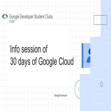 Info session (30 daysofgcp) | PPT