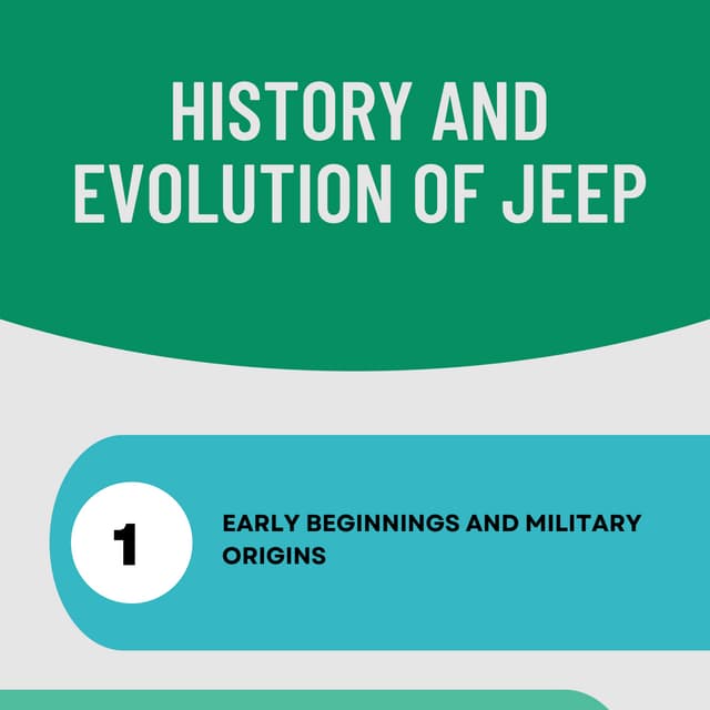 History and Evolution of Jeep | PDF