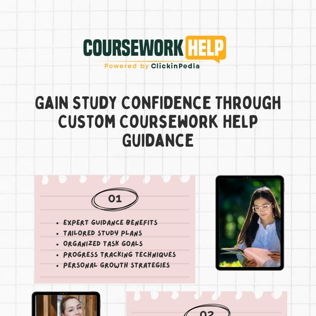 Gain Study Confidence Through Custom Coursework Help Guidance | PDF