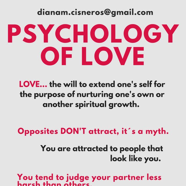 Psychology of Love | PDF