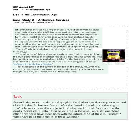 Info Age Case Study 2 | DOC | Medical Health