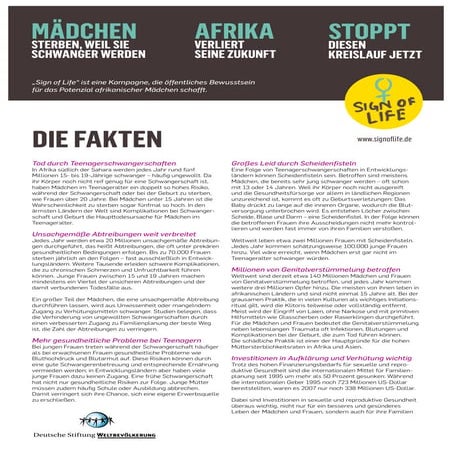 Infoblatt sign-of-life | PDF