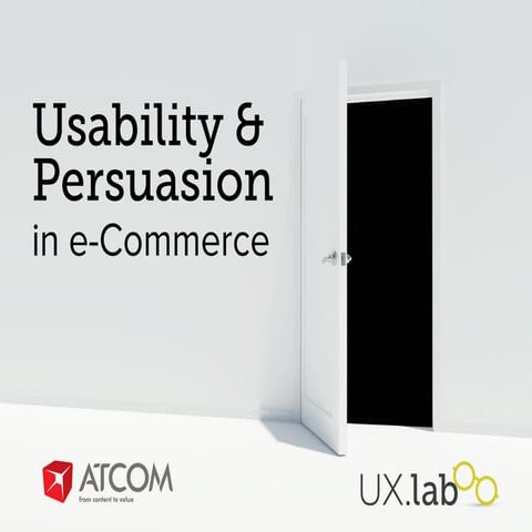 Usability & Persuasion in e-Commerce | PPT