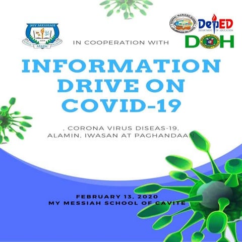COVID 19 VIRUS SCHOOL INFORMATION DRIVE PRESENTATION | PPTX