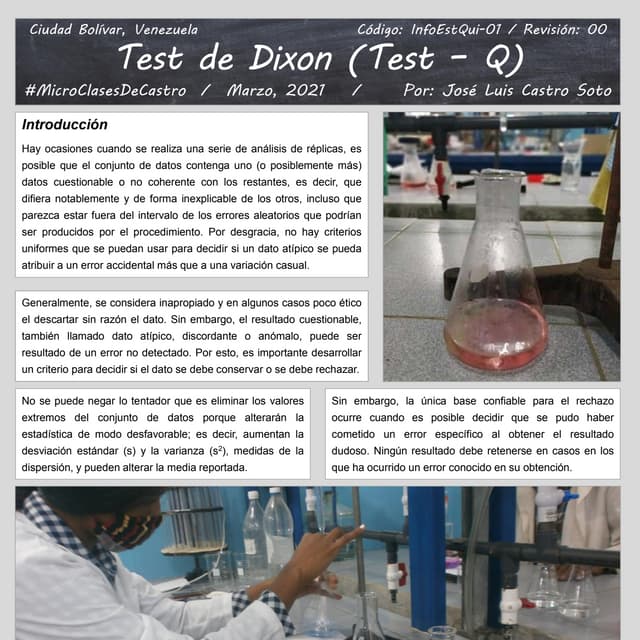 Test de Dixon (Test – Q). Rev. 00 | PDF