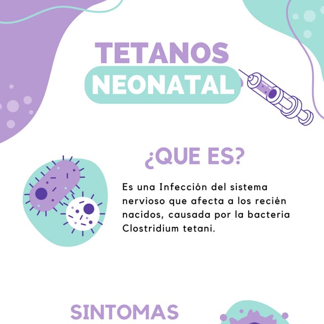Infografía Tétanos neonatal VACUNAS DEL PAI | PDF