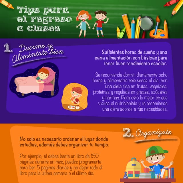 Tips Para El Regreso A La Escuela Y Que Debes Saber Infografia ...