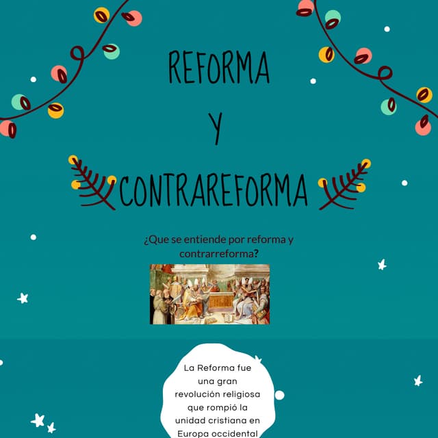 Infografia sobre reforma y contrareforma | PDF