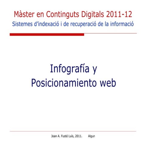 Infografia y posicionamiento web | PPS | Technology & Computing