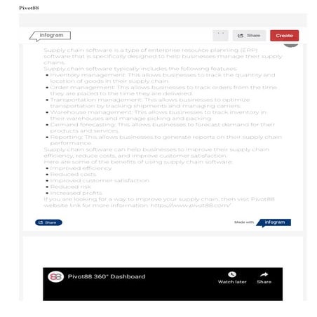 Pivot88 Supply Chain Software | PDF