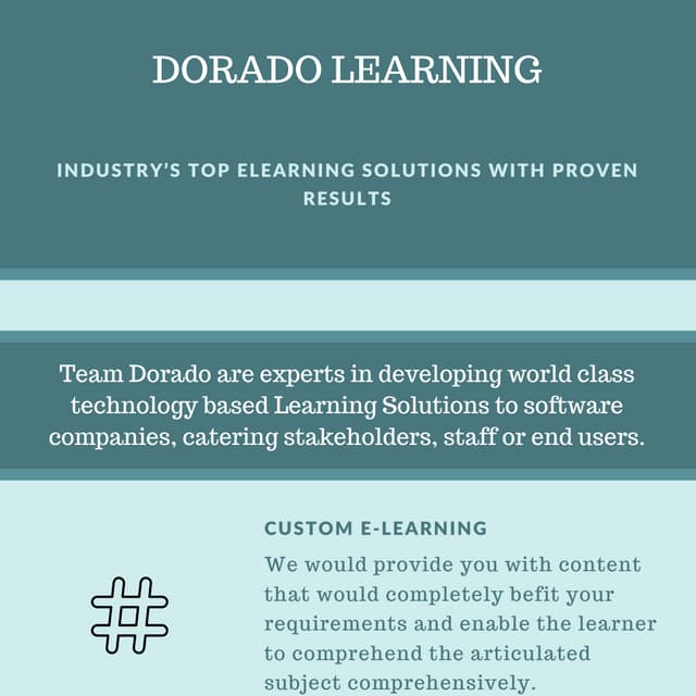 Dorado - elearning Infographic | PDF