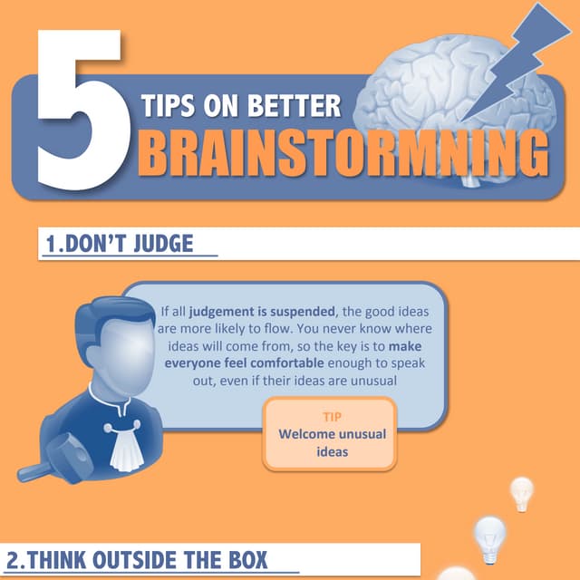 Infographic 5-tips-on-better-brainstorming | PDF
