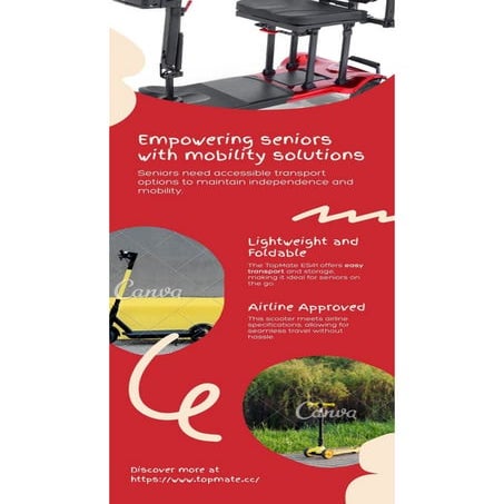 TopMate ES41 Mobility Scooter – Lightweight, Foldable & Travel-Ready ...
