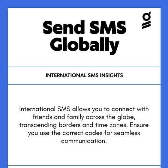 Connecting the World: A Visual Guide to International SMS | PDF