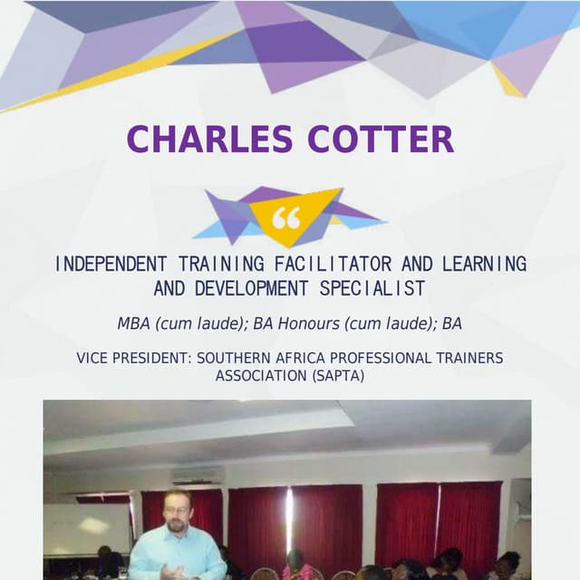 Infographic charles cotter | PDF