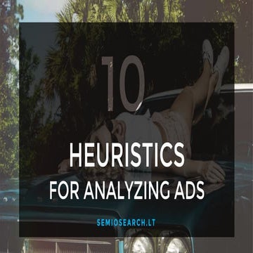 10 Heuristics for Analyzing Ads | PPTX | Advertising Industry | Industries