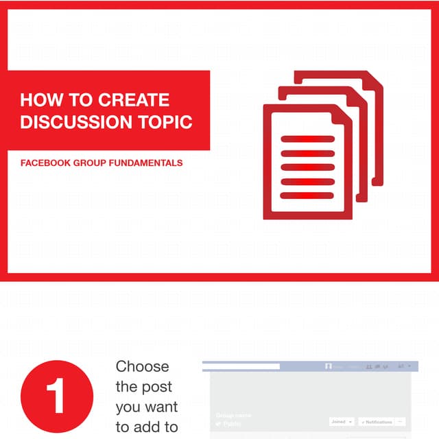 How to create discussion topics for your facebook group (Infographic) | PDF