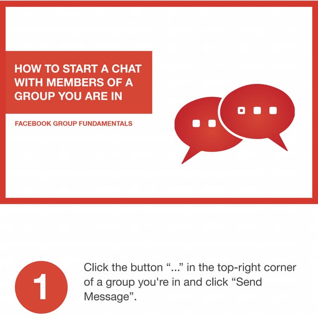 How to start a chat with members of a Facebook group you are in ...
