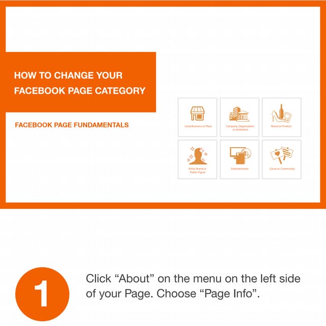 How to change your facebook page's category (Infographic) | PDF