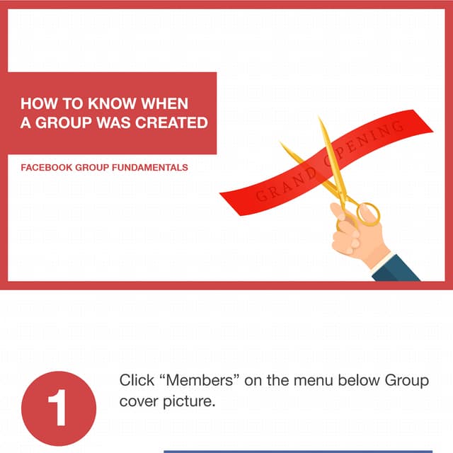 How to know when a Facebook group was created (Infographic) | PDF