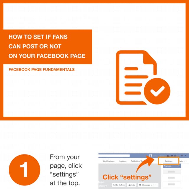 How to set if fans can or not post on your facebook page (Infographic ...