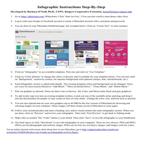 Infographic Instructions Step by Step | PDF