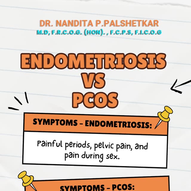 PCOS vs Endometriosis: Spot the Key Signs | PDF
