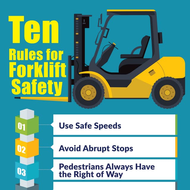 Ten Rules for Forklift Safety | PDF