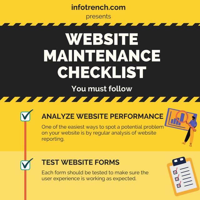 Infotrench's website maintenance checklist | PDF
