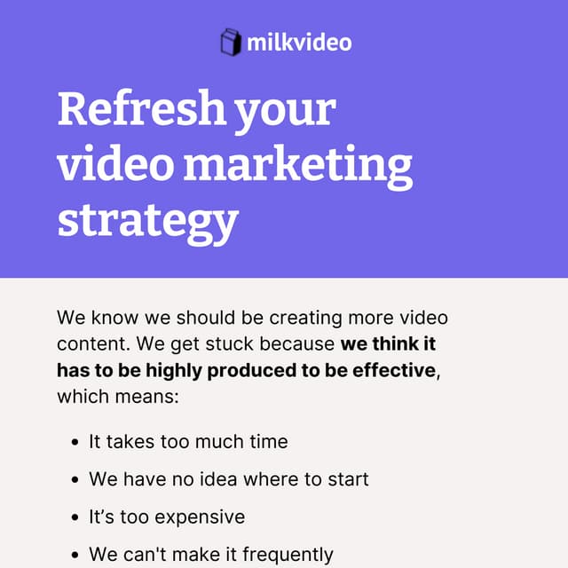 Refresh your video strategy | PDF