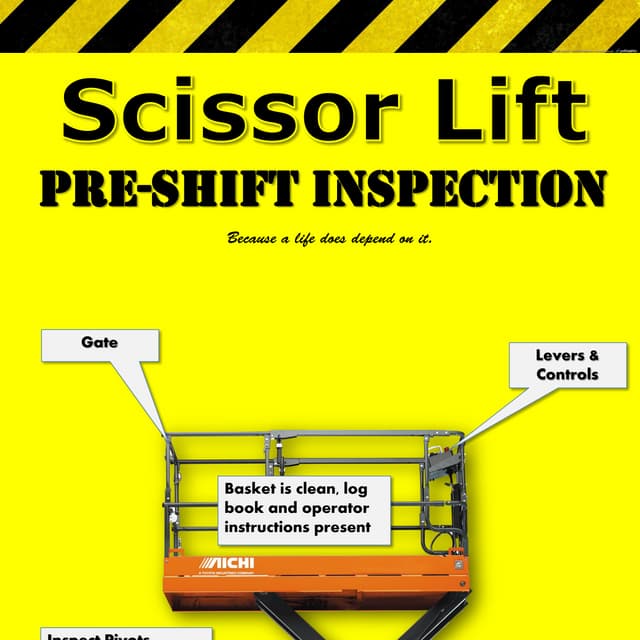 Scissor Lift Pre-Shift Inspection | PDF