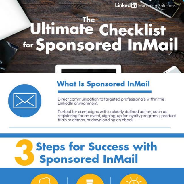 [Infographic] The Ultimate Checklist for Sponsored InMail | PDF